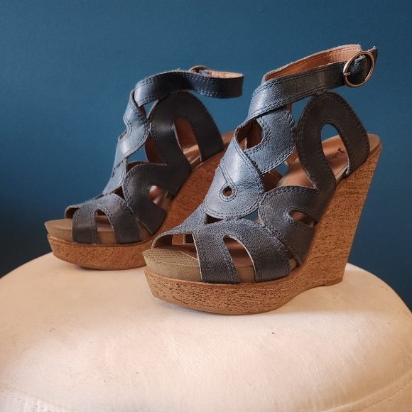 Lucky Brand | Shoes | Lucky Brand Penrose Platform Cork Wedge | Poshmark